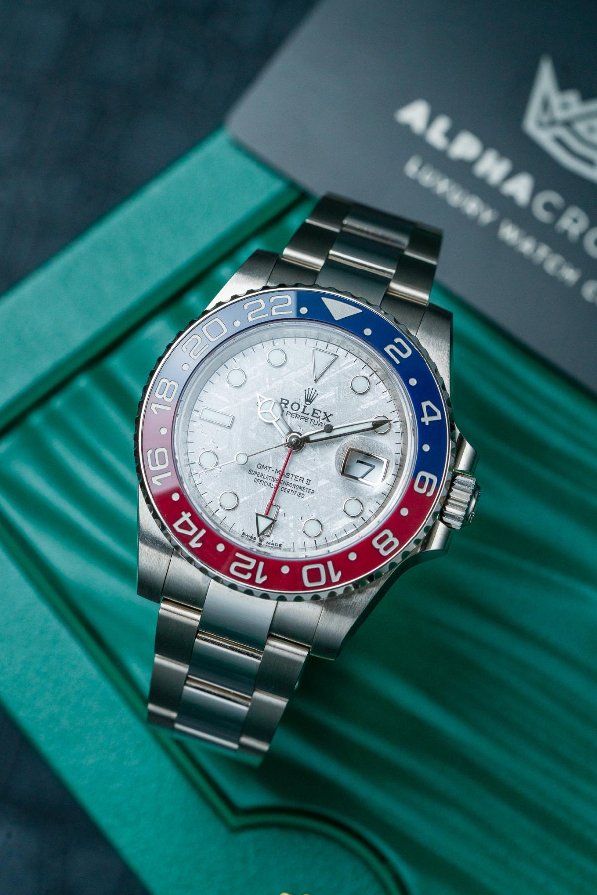 Rolex GMT-Master II 126719BLRO "Meteorite" – Alpha Crown