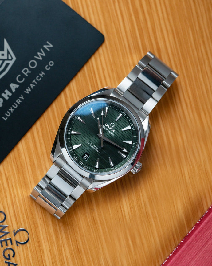 Green Omega Seamaster Aqua Terra | Omega Watches – Alpha Crown