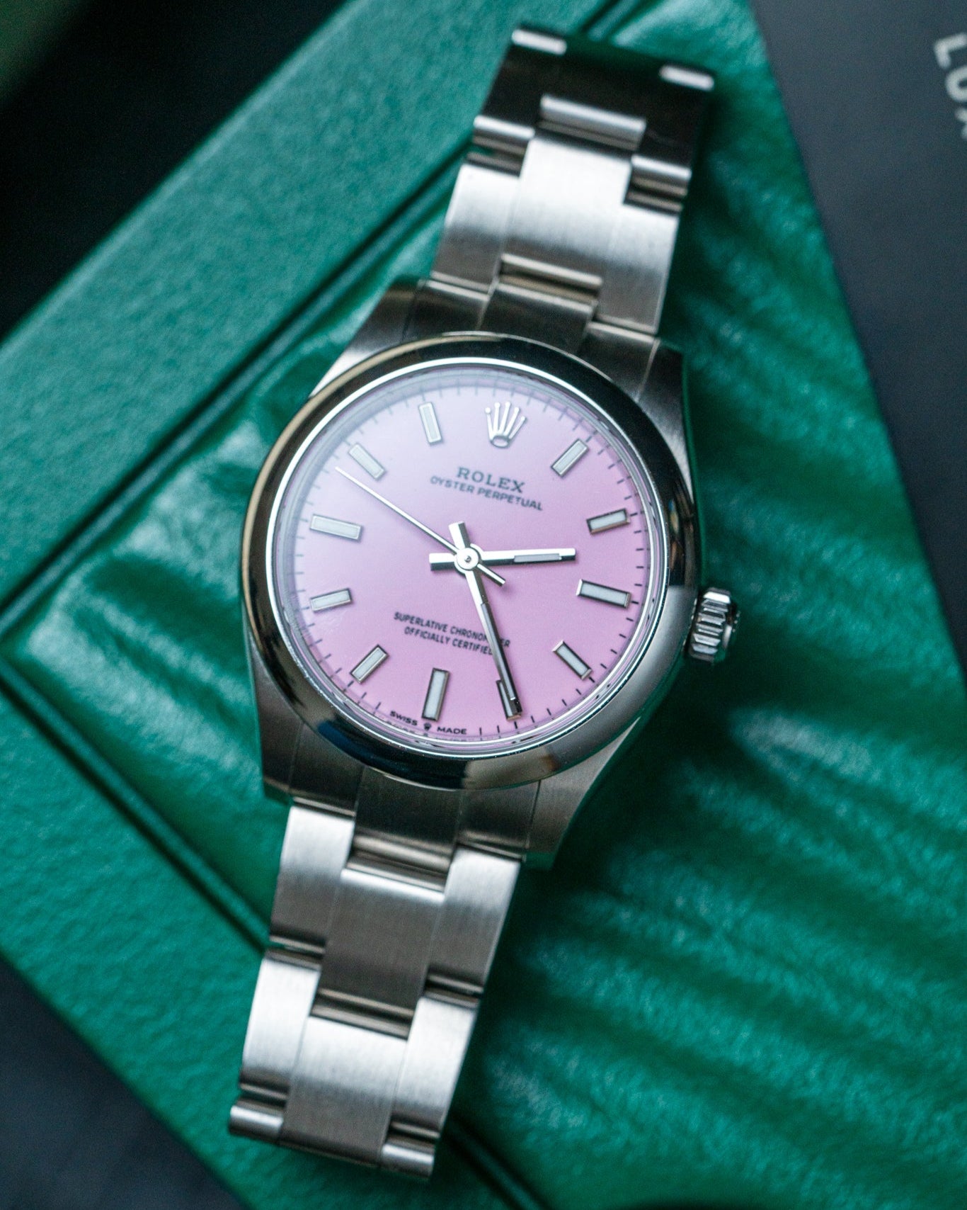 Rolex Oyster Perpetual 277200 Candy Pink Dial Watch – Alpha Crown